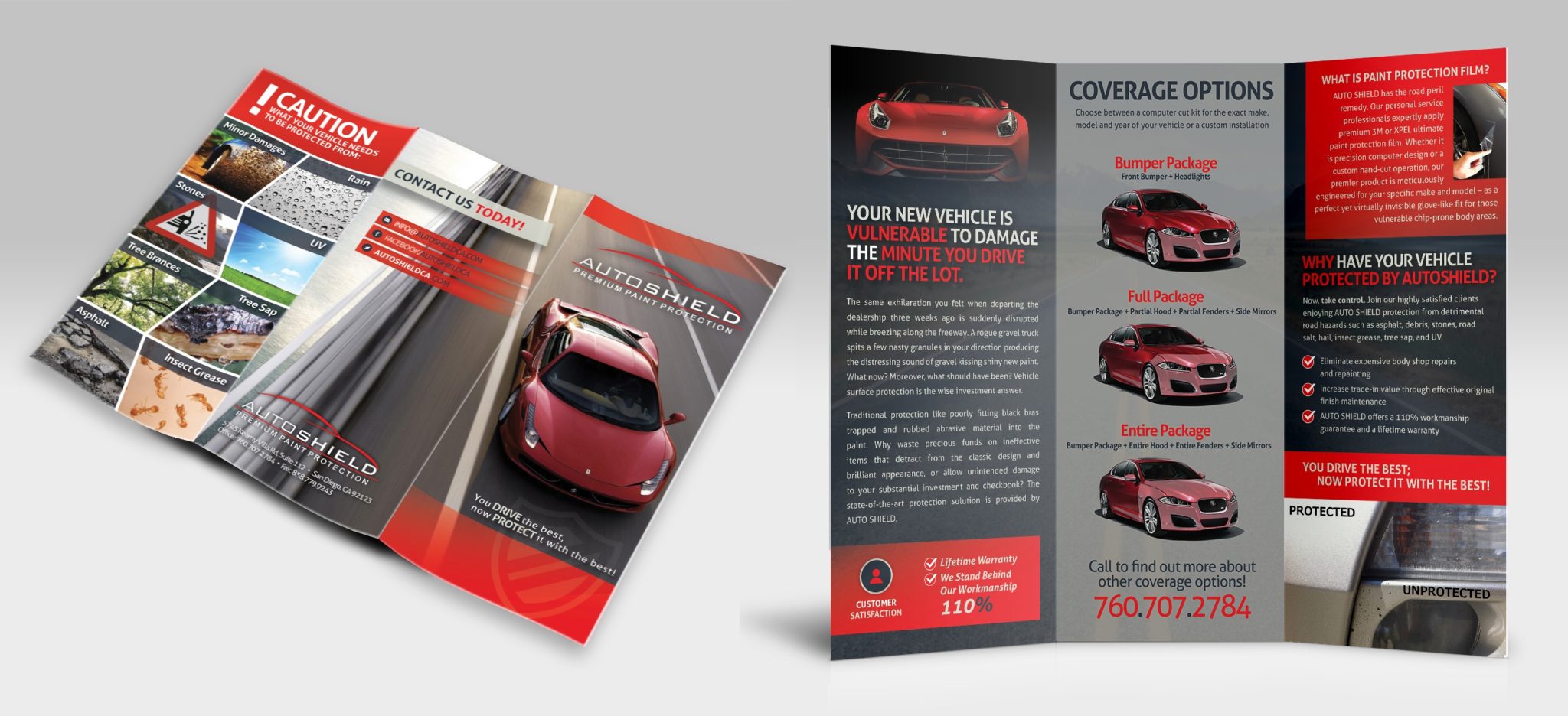 Brochure Design: Autoshield | Design Spinners®